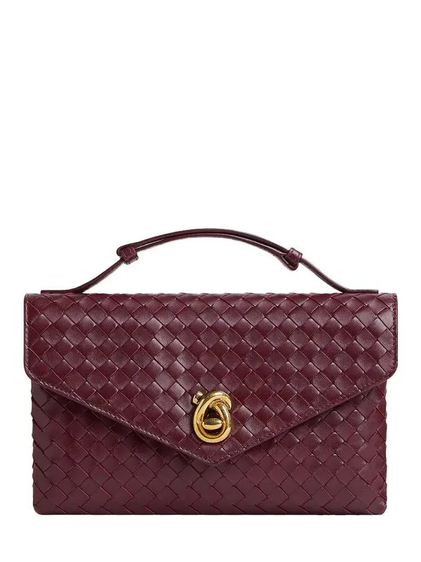 Bottega Veneta Knot Lock Bag In Leather - Multicolor
