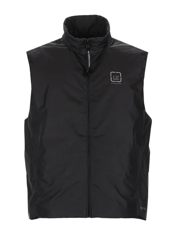 C.P. COMPANY Logo Gilet - Black