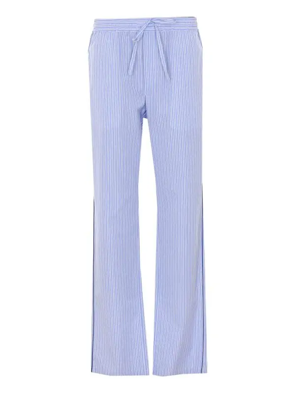 Dolce & Gabbana Striped Poplin Trousers - Blue