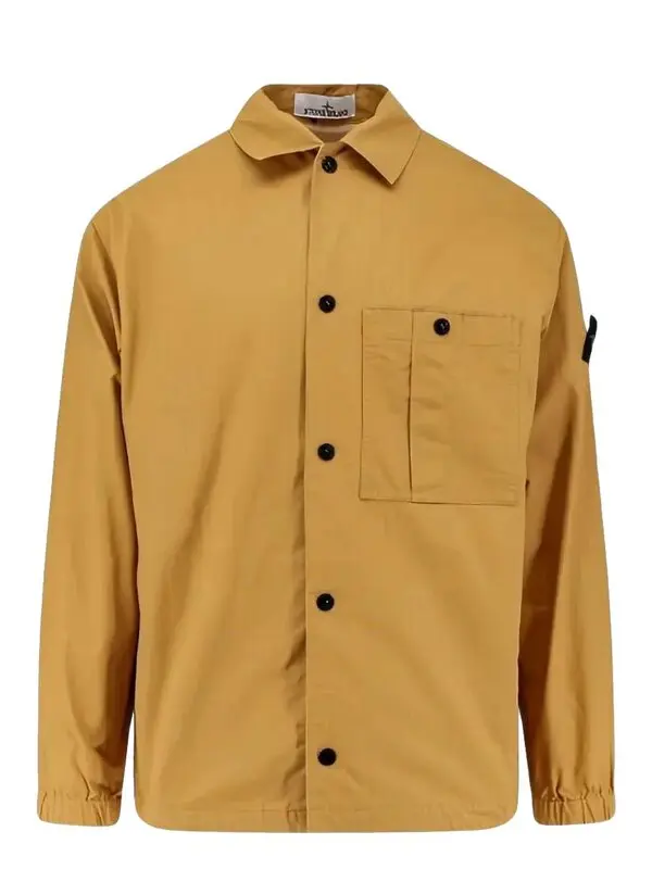 Stone Island Double-coated Cotton Ripstop Washed Overshirt - Multicolor