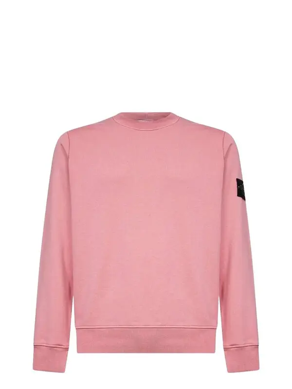 Stone Island Organic Cotton Fleece Sweatshirt - Multicolor
