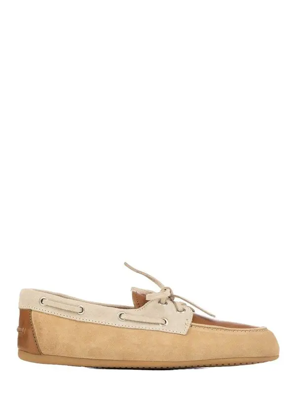 Miu Miu Suede And Leather Loafers - Multicolor