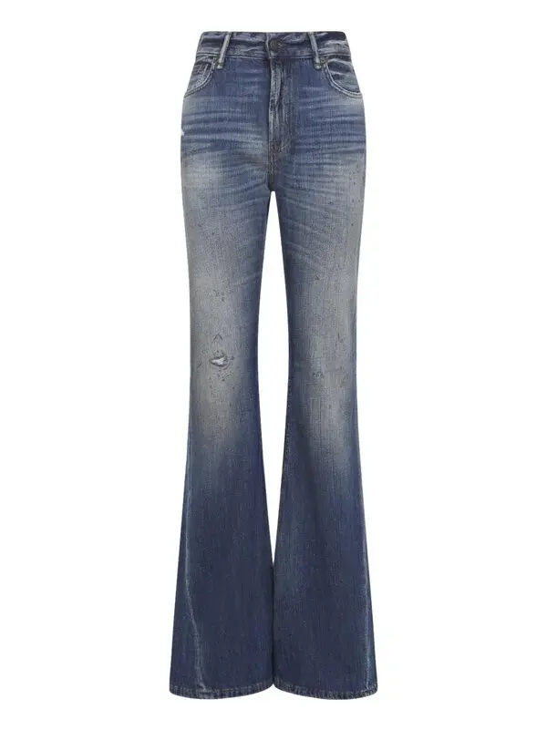 Acne Studios 2025f High Waisted Bootcut Jeans - Blue
