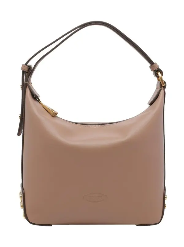 TOD'S Mini Metal Dots Handbag - Cream