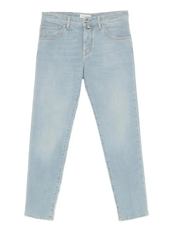 Jacob Cohen Scott Cropped Slim Fit Pants - Multicolor