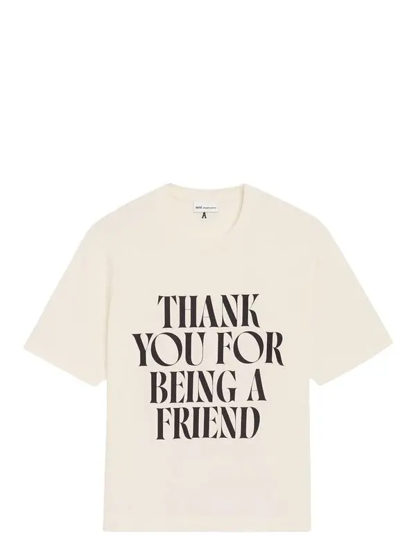 Ami Neutrals T-shirts & Vests T-shirts - Cream