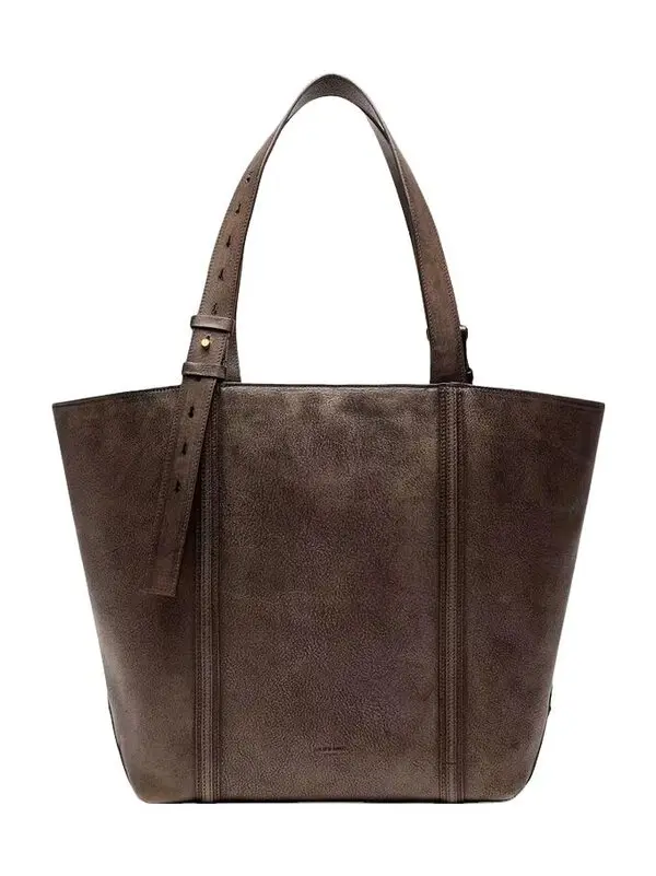 GOLDEN GOOSE 24/7 East West Bag In Distressed Leather - Brown