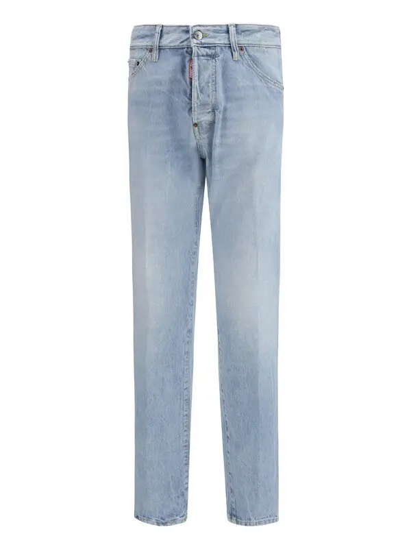 Dsquared2 Belt-loop Ripped Jeans - Blue