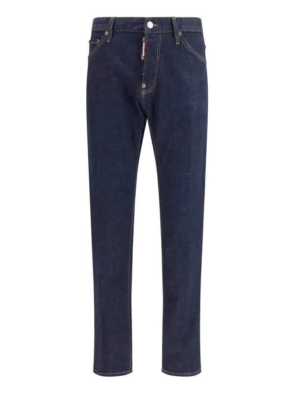 Dsquared2 Long Stretch Cotton Jeans - Blue
