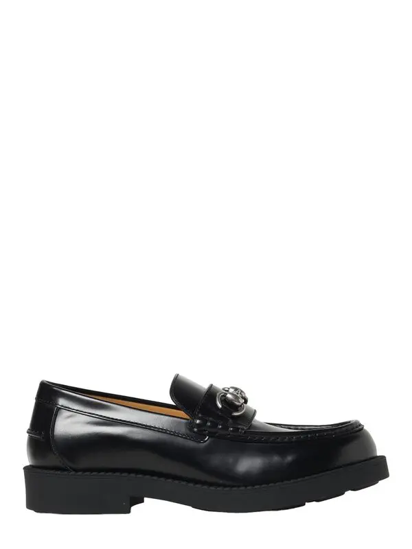 Gucci Calfskin Loafers With Horsebit Detail - Black