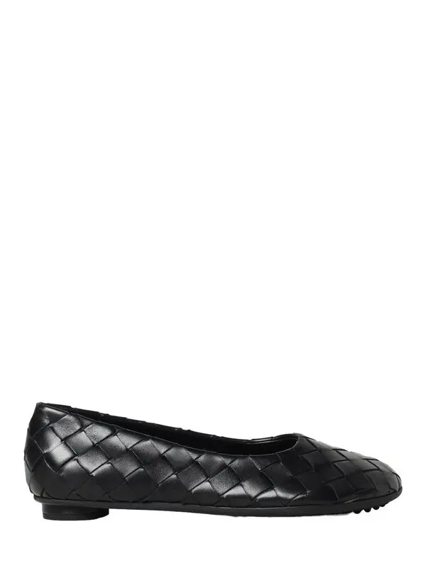 Bottega Veneta Woven Ballet Flats - Black