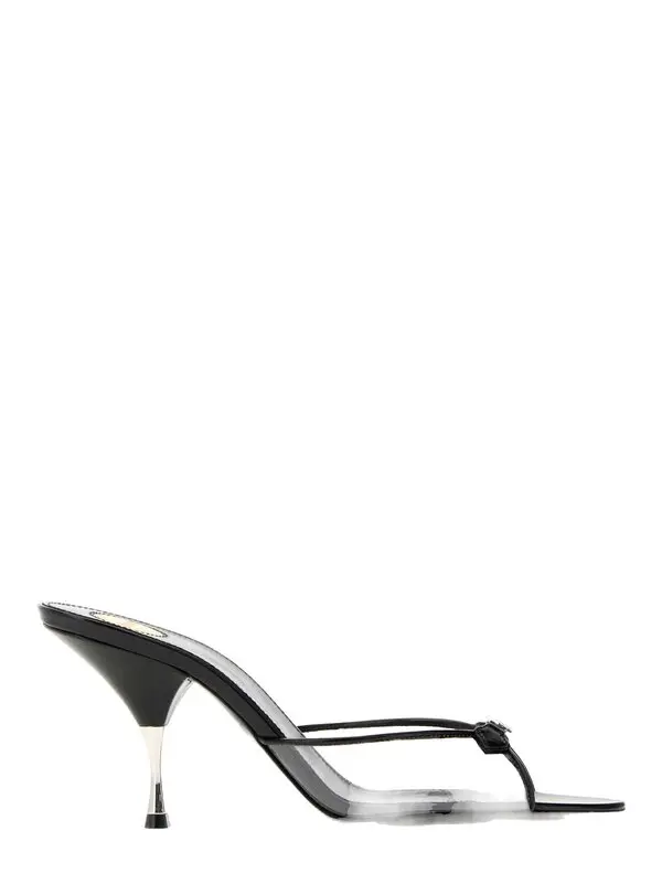 Saint Laurent Transparent Pvc Jerry Mules - Multicolor