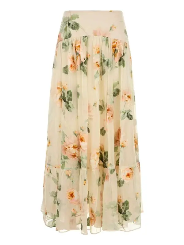 Zimmermann Printed Crepe Carousel Skirt - Multicolor