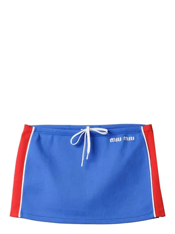 Miu Miu Drawstring Sport Skirt - Blue