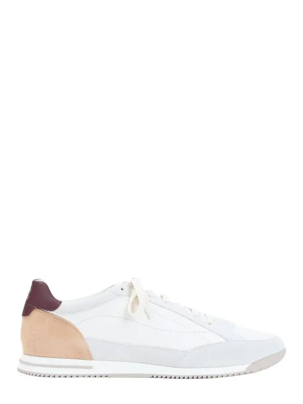 Brunello Cucinelli Leather Lace-up Sneakers - White
