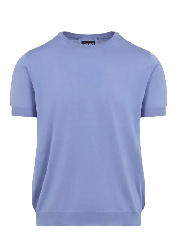 Giorgio Armani Silk Pullover - Blue