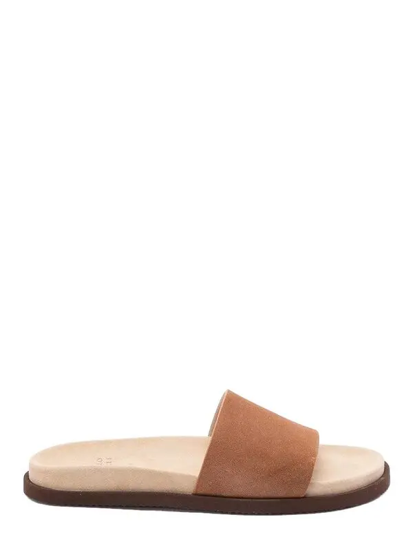 Brunello Cucinelli Leather Slides - Multicolor
