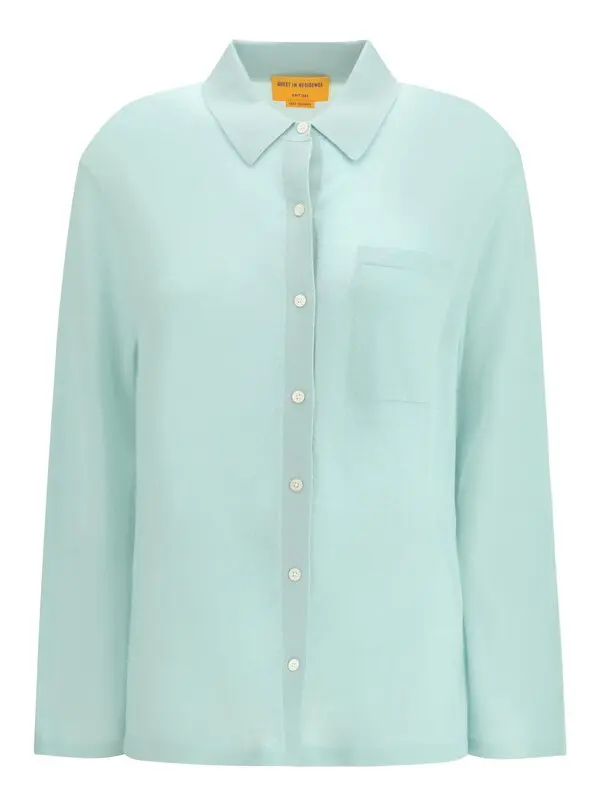 Guest In Residence Cashmere Showtime Shirt - Blue