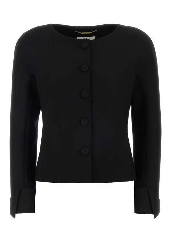 Chloé Crepe Blazer - Black