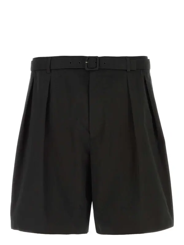 Saint Laurent Poplin Bermuda Shorts - Black