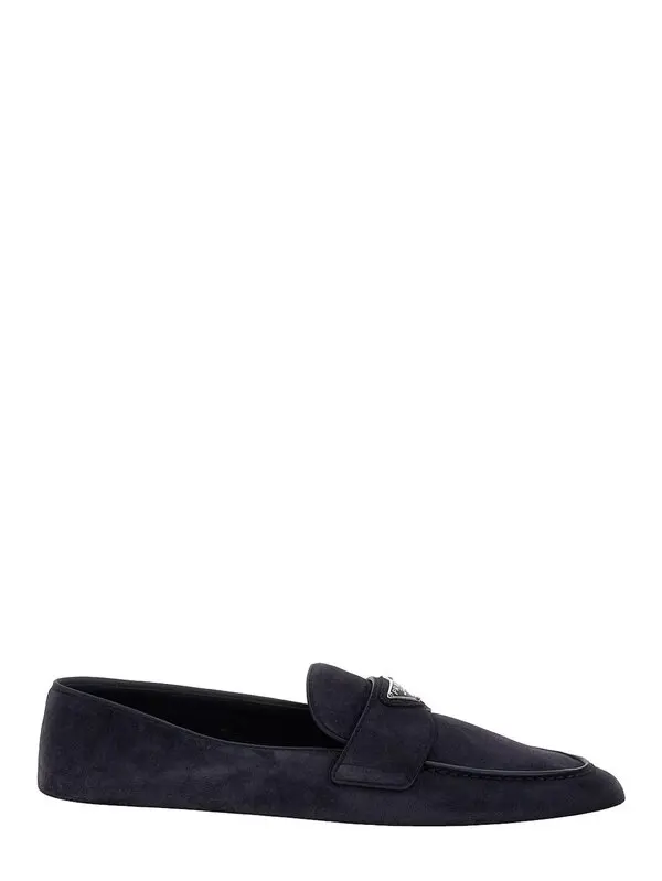 Prada Calf Leather Loafers - Blue