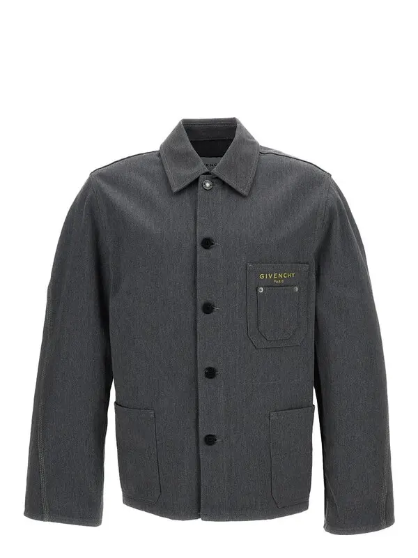Givenchy Oversized Cotton Jacket - Multicolor