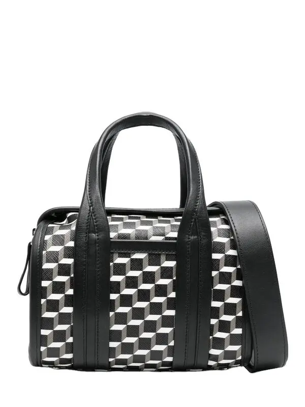 Pierre Hardy Geometric Pattern Canvas Tote Bag - Black