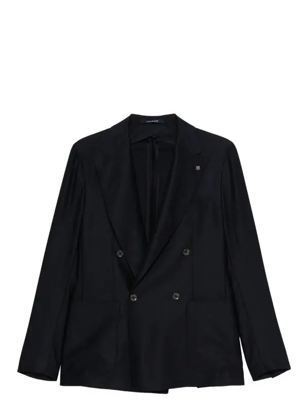 Tagliatore Double Breasted Wool Blazer - Multicolor