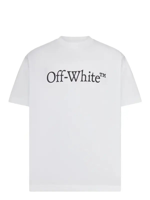 Off-White Crew Neck T-shirt With Print - White