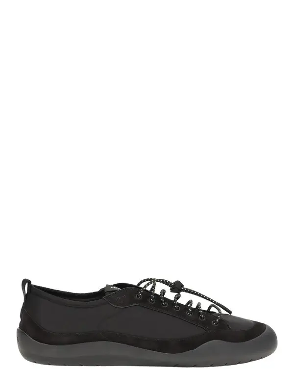 Prada Leather And Fabric Sneakers - Black