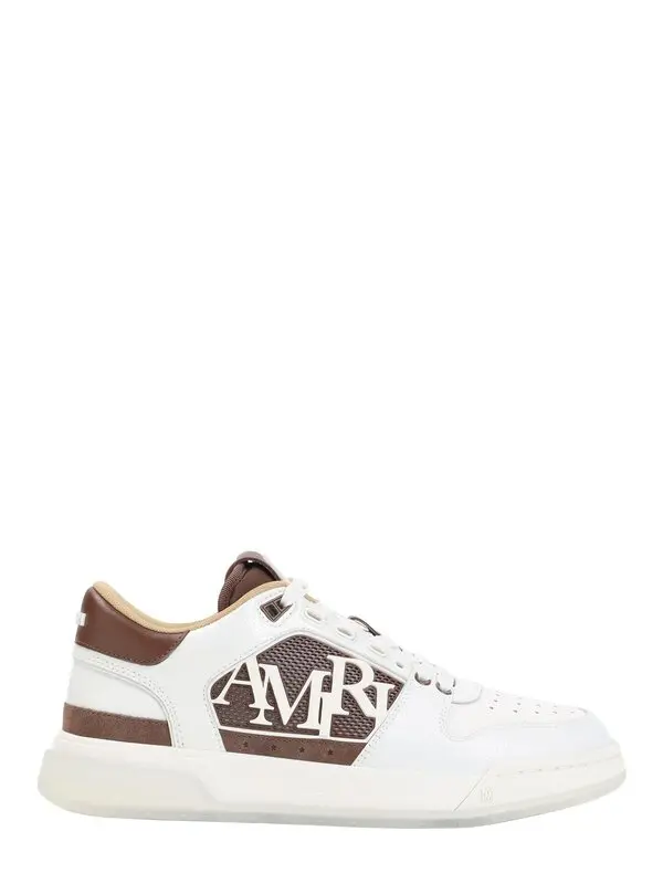 Amiri Pebbled Classic Low Sneakers - Brown