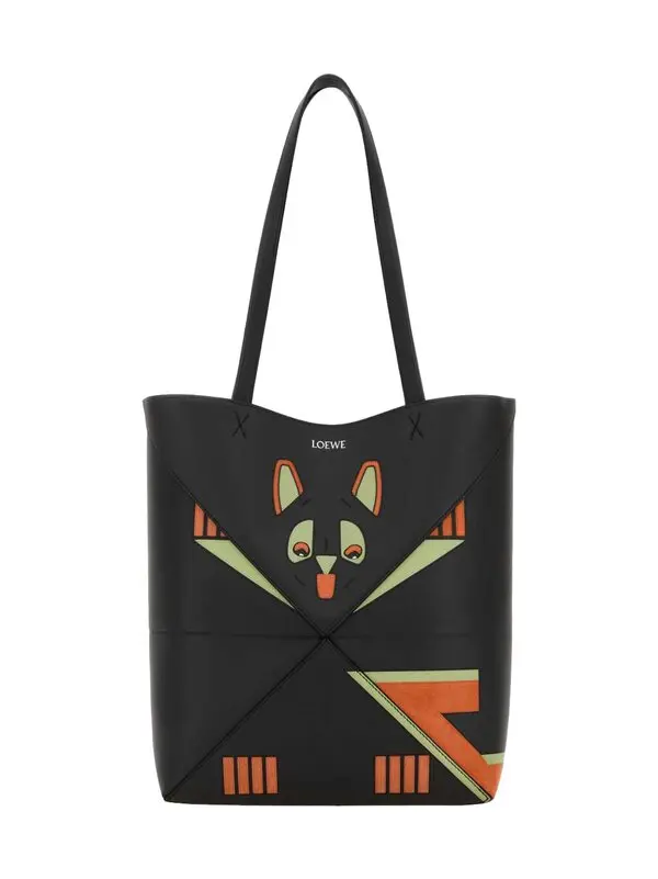 Loewe Calfskin Shoulder Bag - Black