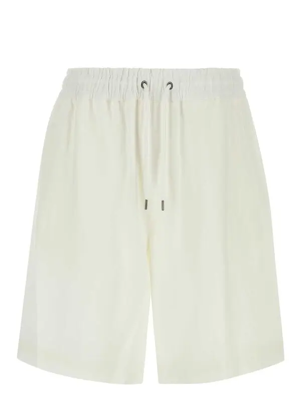 Giorgio Armani Linen Bermuda Shorts - White