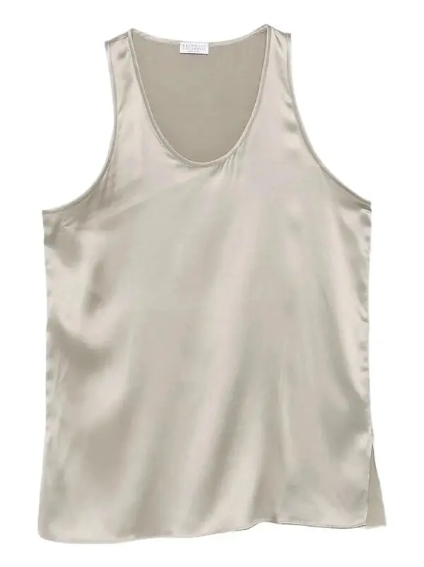 Brunello Cucinelli Silk Tank Blouse - Multicolor