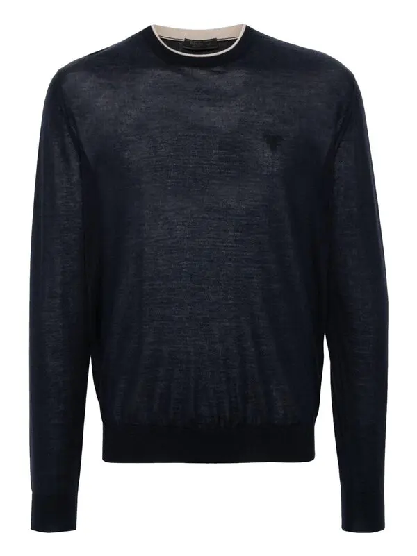 Prada Round Neck Cashmere Sweater - Multicolor
