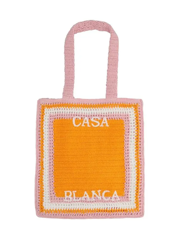 Casablanca Tote Bag With Logo - Orange