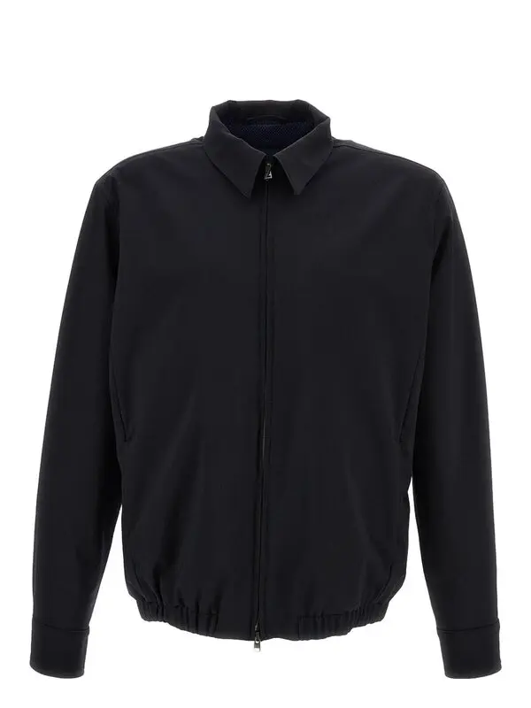 Herno Zip-up Technical Fabric Jacket - Multicolor