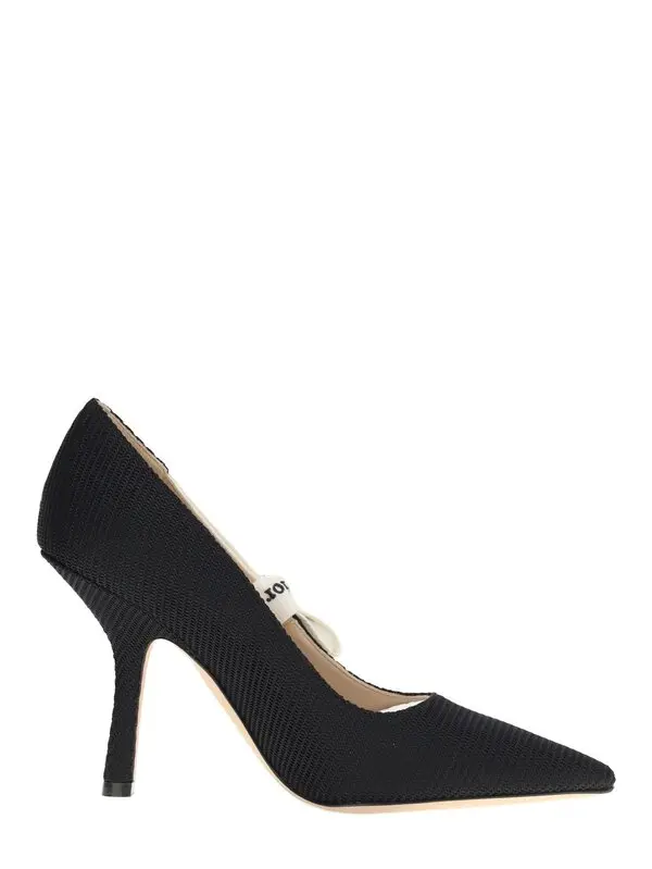 Dior Textured Stiletto Pumps - Black