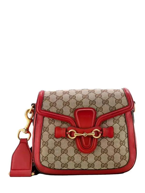 Gucci Lady Web Medium Shoulder Bag - Brown