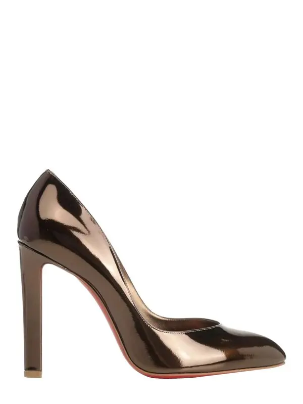 CHRISTIAN LOUBOUTIN Calfskin Leather Pumps - Brown