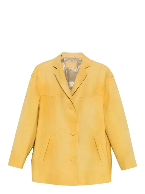 Prada Lambskin Leather Jacket - Multicolor