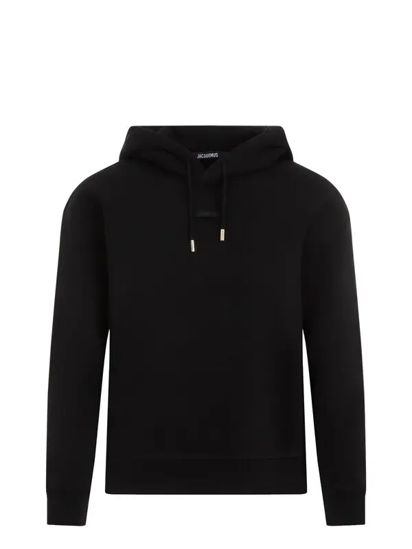 Jacquemus Le Hoodie Gros Grain - Black