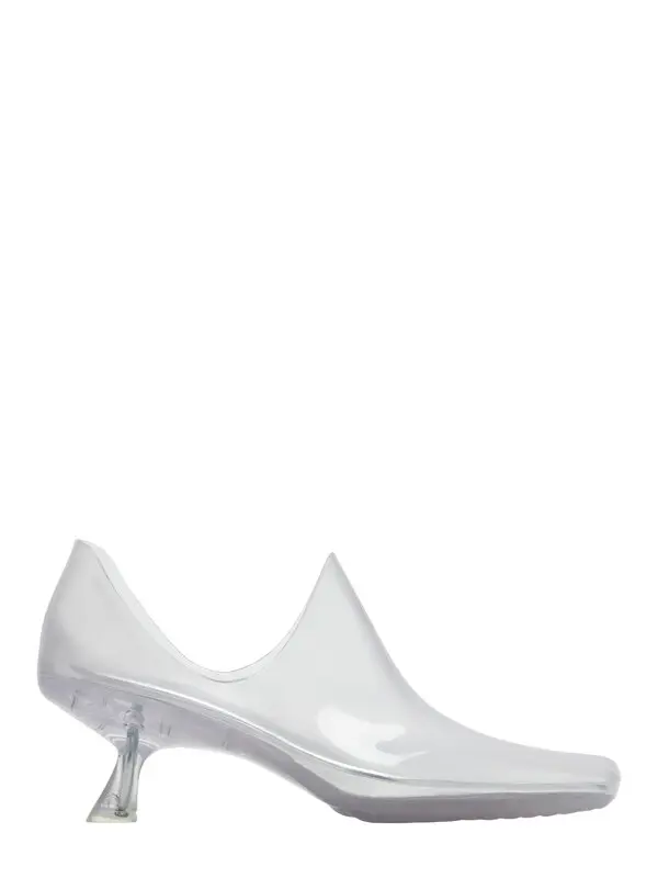 Loewe Emily Transparent Pvc Ankle Boots With Glossy Finish - White