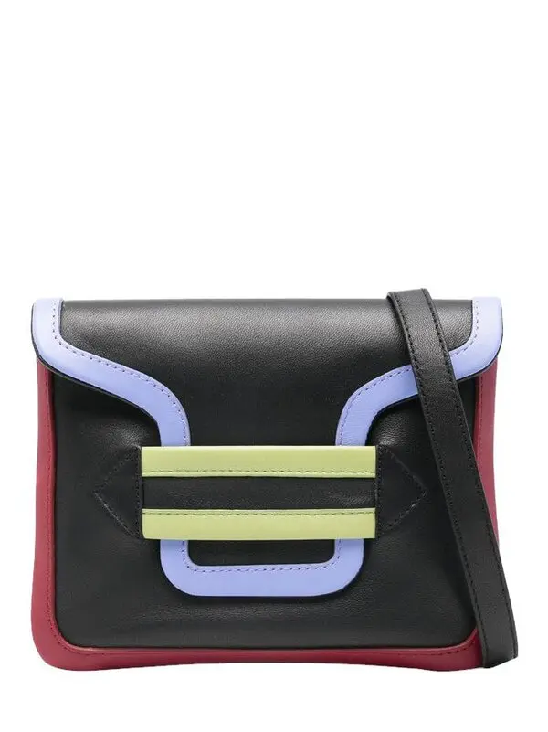 Pierre Hardy Colorblocked Leather Clutch Bag - Black