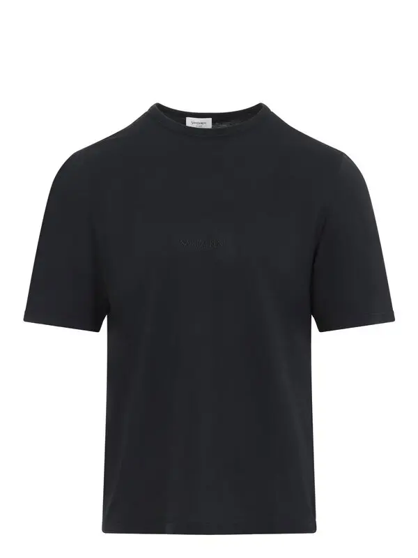 Saint Laurent Cotton T-shirt - Black