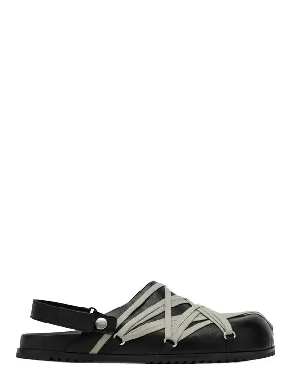 Rick Owens Megalaced Mules - Black