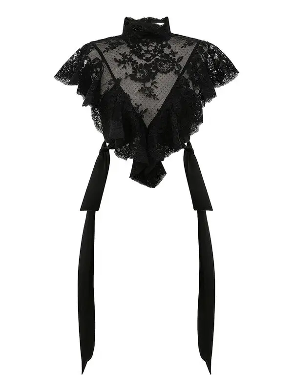 Zimmermann Luna Lace Top - Black