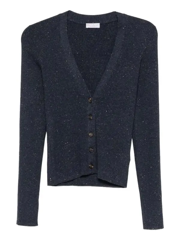 Brunello Cucinelli Wool Cardigan - Multicolor