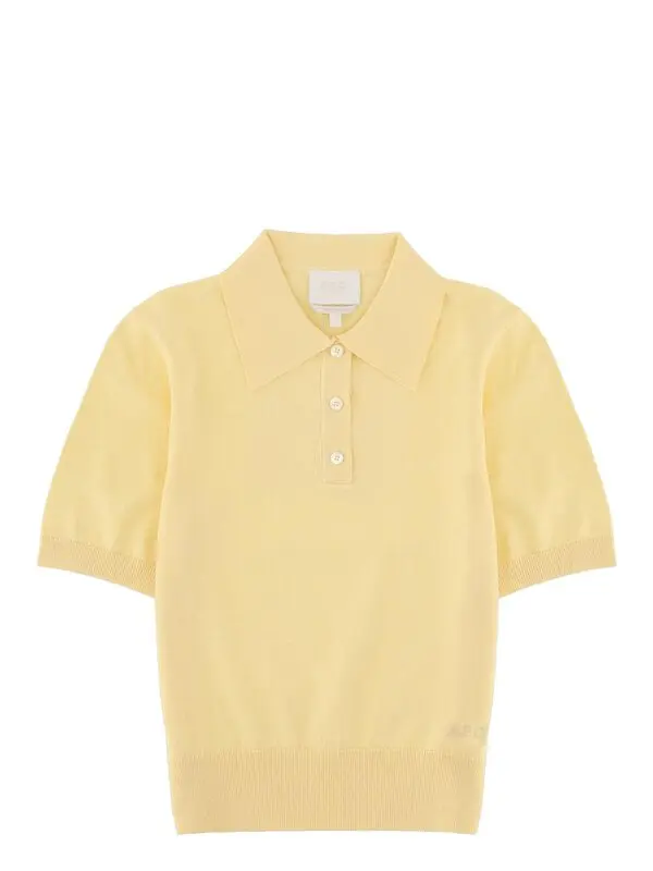 A.p.c. Logo Polo Shirt - Yellow
