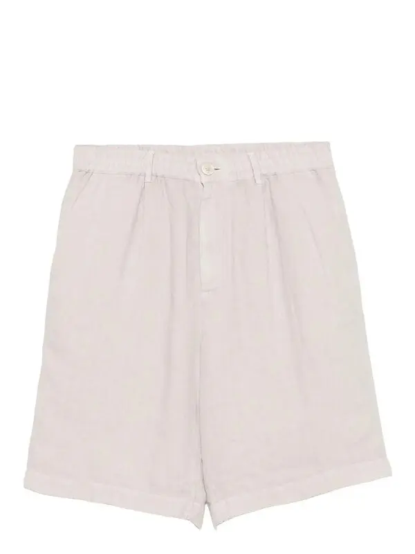 Brunello Cucinelli Linen Bermuda Shorts - Cream